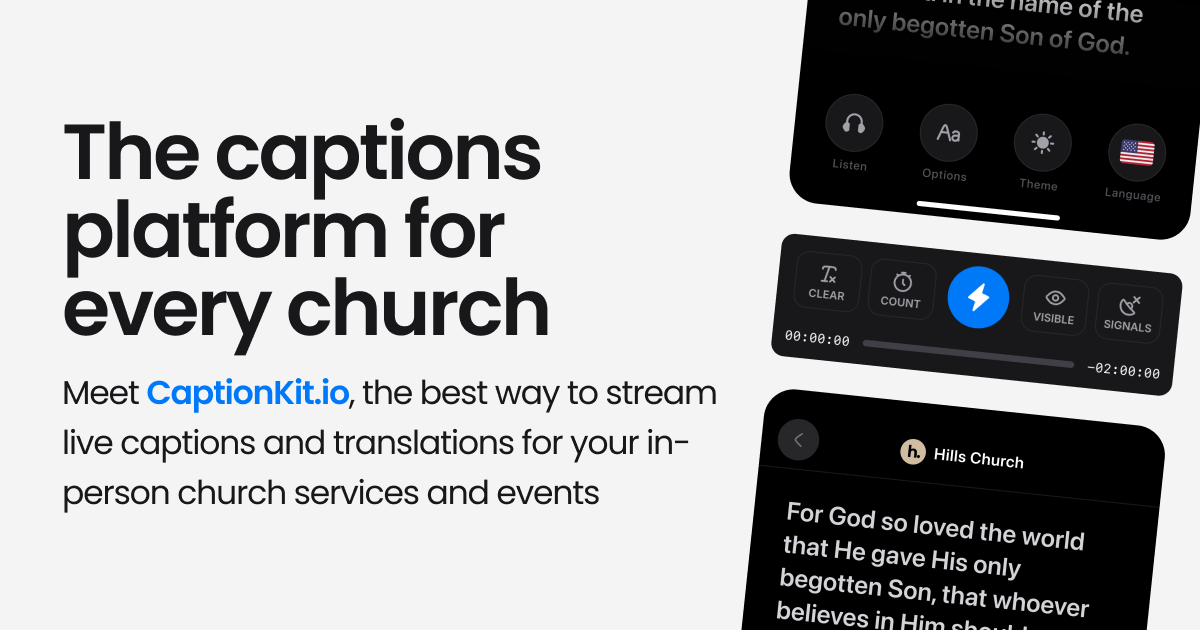 CaptionKit - real-time captions and translations